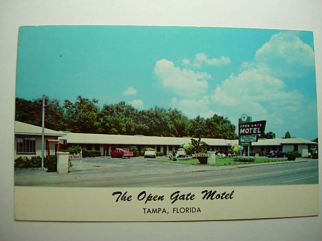 1960's Open Gate Motel Tampa Florida FL Unused Postcard y8633 | eBay